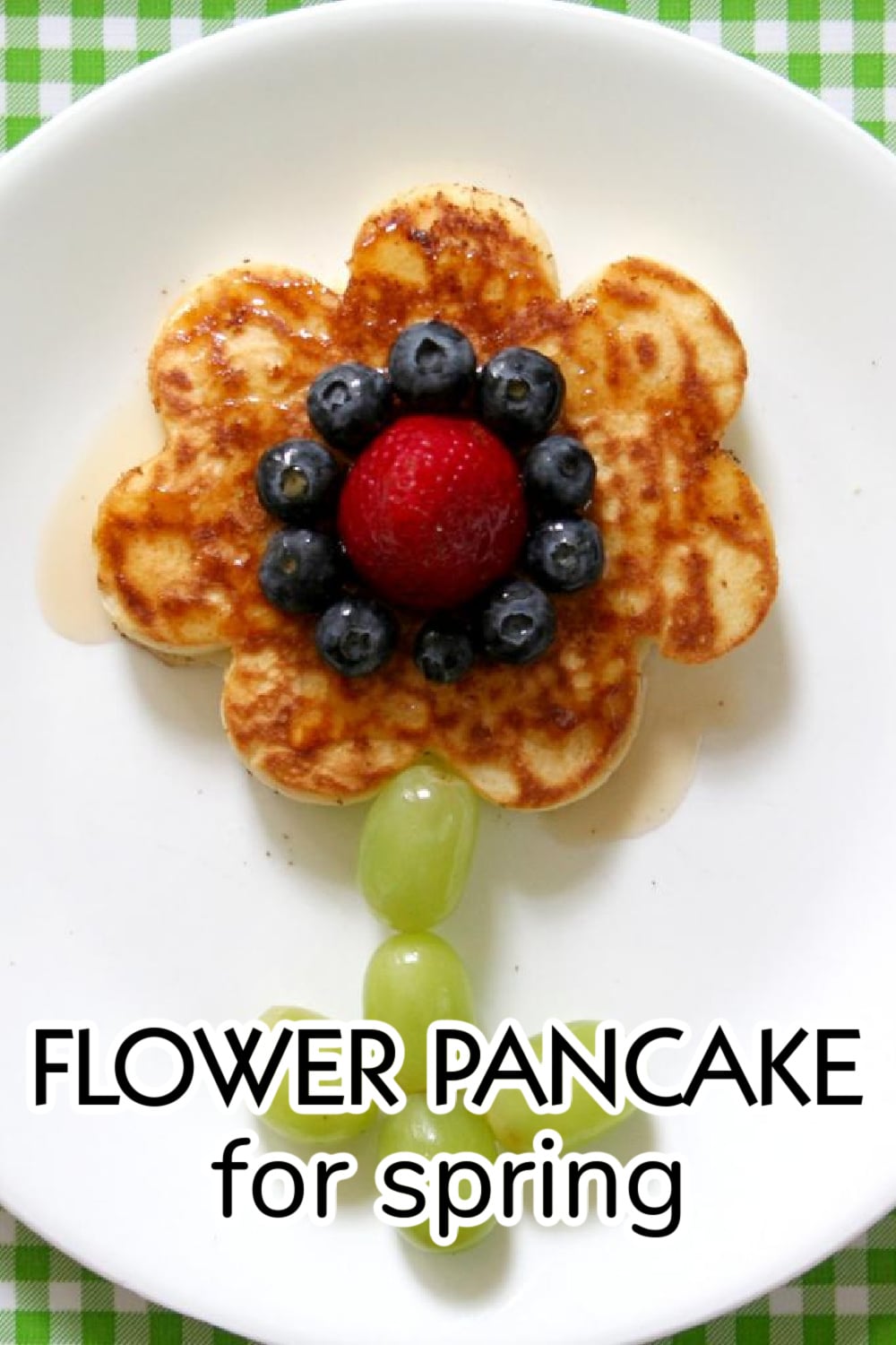 Spring Flower Pancake Breakfast with Fresh Fruit | Tonya Staab