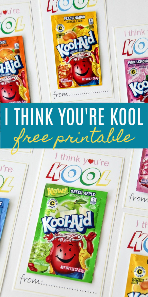 I Think You're Kool Valentine's Day Printables | Tonya Staab