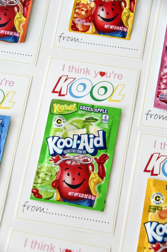 I Think You're Kool Valentine's Day Printables | Tonya Staab