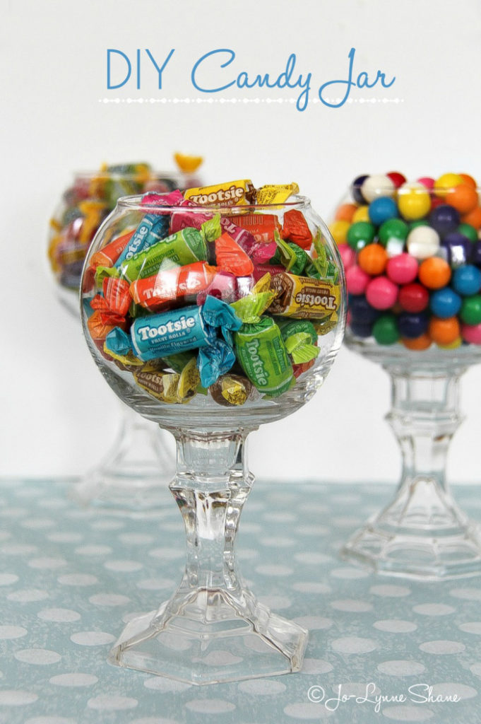 DIY Dollar Store Candy Jar For Parties | Tonya Staab