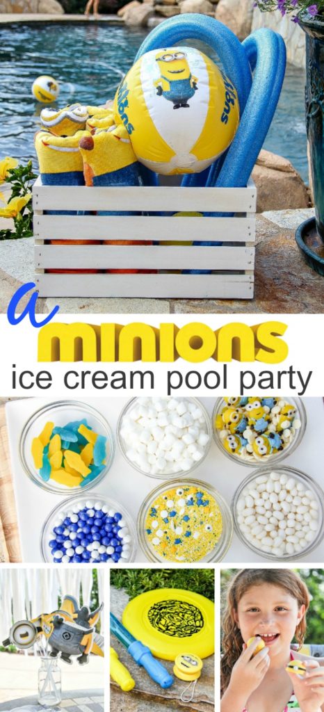 A Despicable Me Minions Ice Cream Pool Party | Tonya Staab