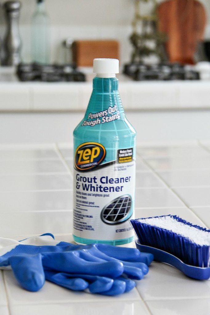 How To Clean Kitchen Counter Tile Grout | Tonya Staab