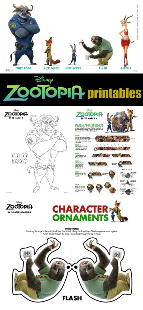 Zootopia: Free Printable Activity and Coloring Pages | Tonya Staab