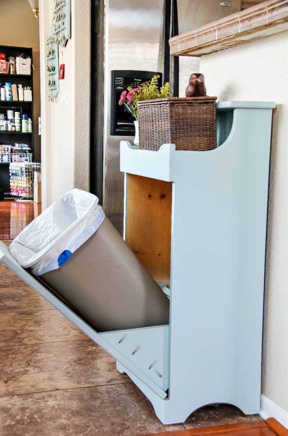 How To Hide Trash And Trash Bags In The Kitchen | Tonya Staab