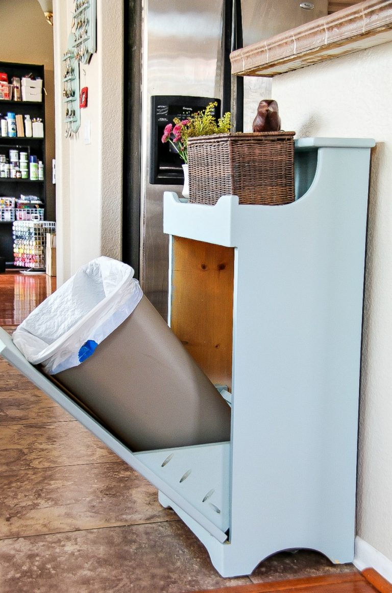 How To Hide Trash And Trash Bags In The Kitchen | Tonya Staab