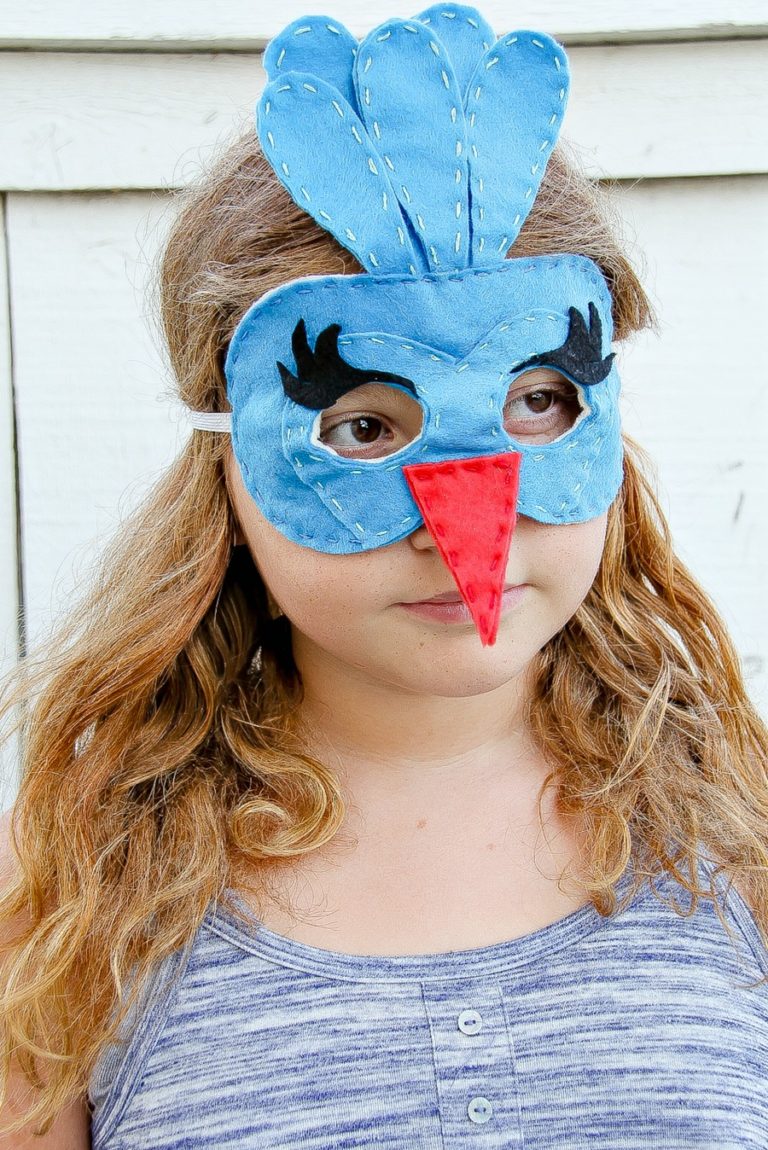 Let's Get Wild with Handmade Felt Jungle Face Mask | Tonya Staab