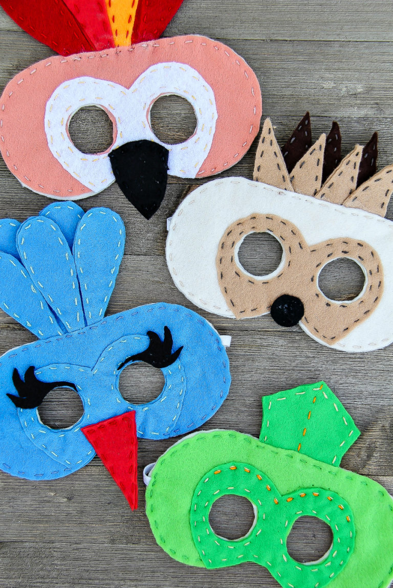 Let's Get Wild with Handmade Felt Jungle Face Mask | Tonya Staab