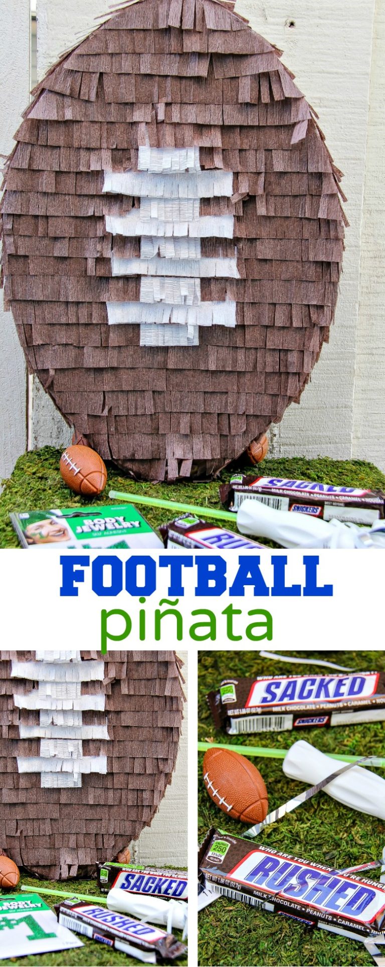 A DIY Piñata Football for your Game Day Celebration | Tonya Staab