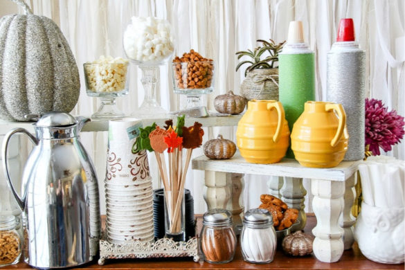 An Autumn Hot Chocolate Bar With DIY Drink Stirrers | Tonya Staab
