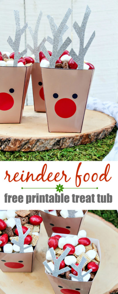 Printable Reindeer Food Treat Tubs | Tonya Staab
