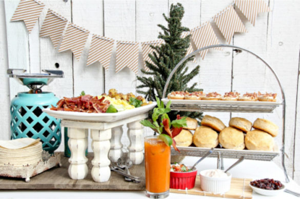 How To Set Up a Bacon Bar Buffet for Brunch | Tonya Staab
