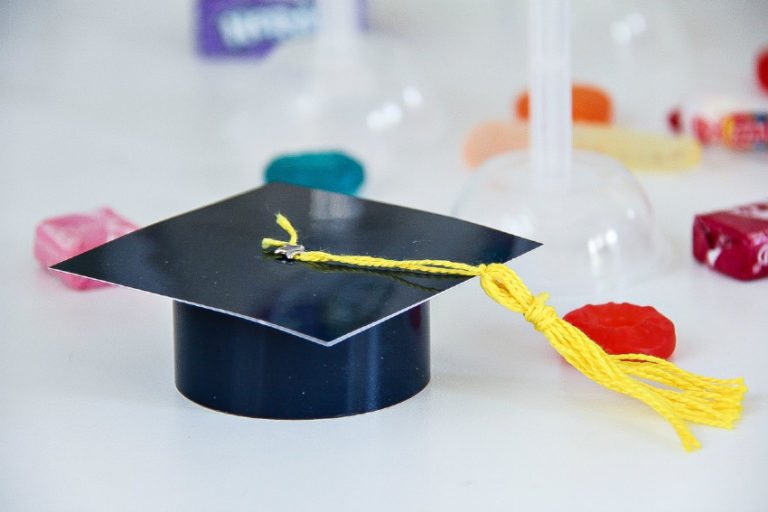 Graduation Cap Candy-Filled Party Treats | Tonya Staab