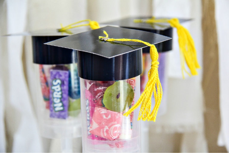 Graduation Cap Candy-Filled Party Treats | Tonya Staab