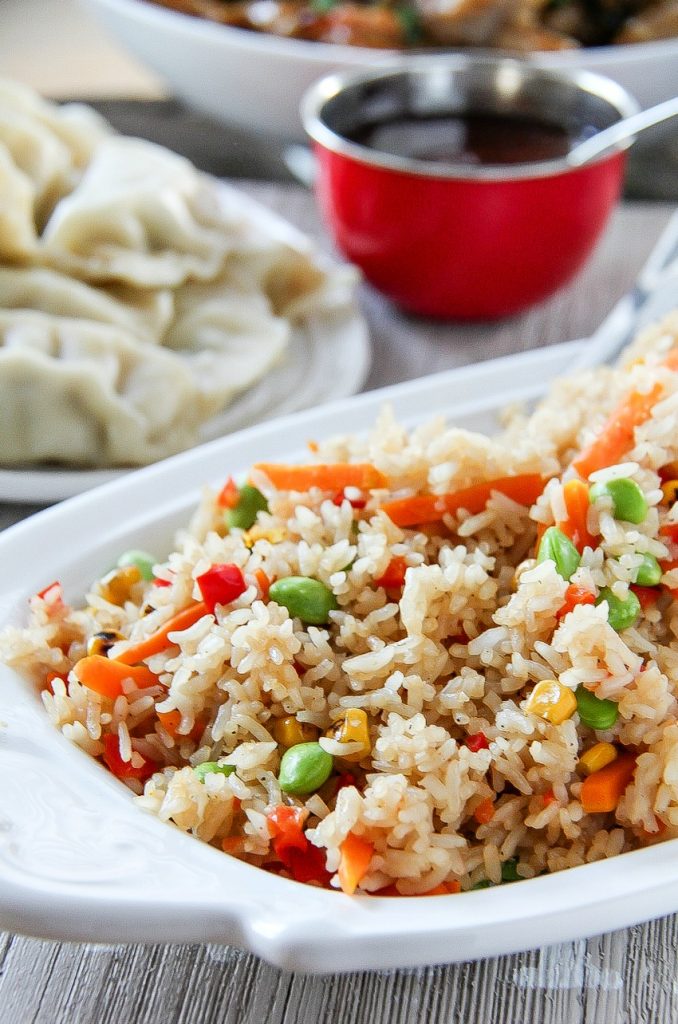 Lemon Chicken With Fried Rice and Dumplings | Tonya Staab