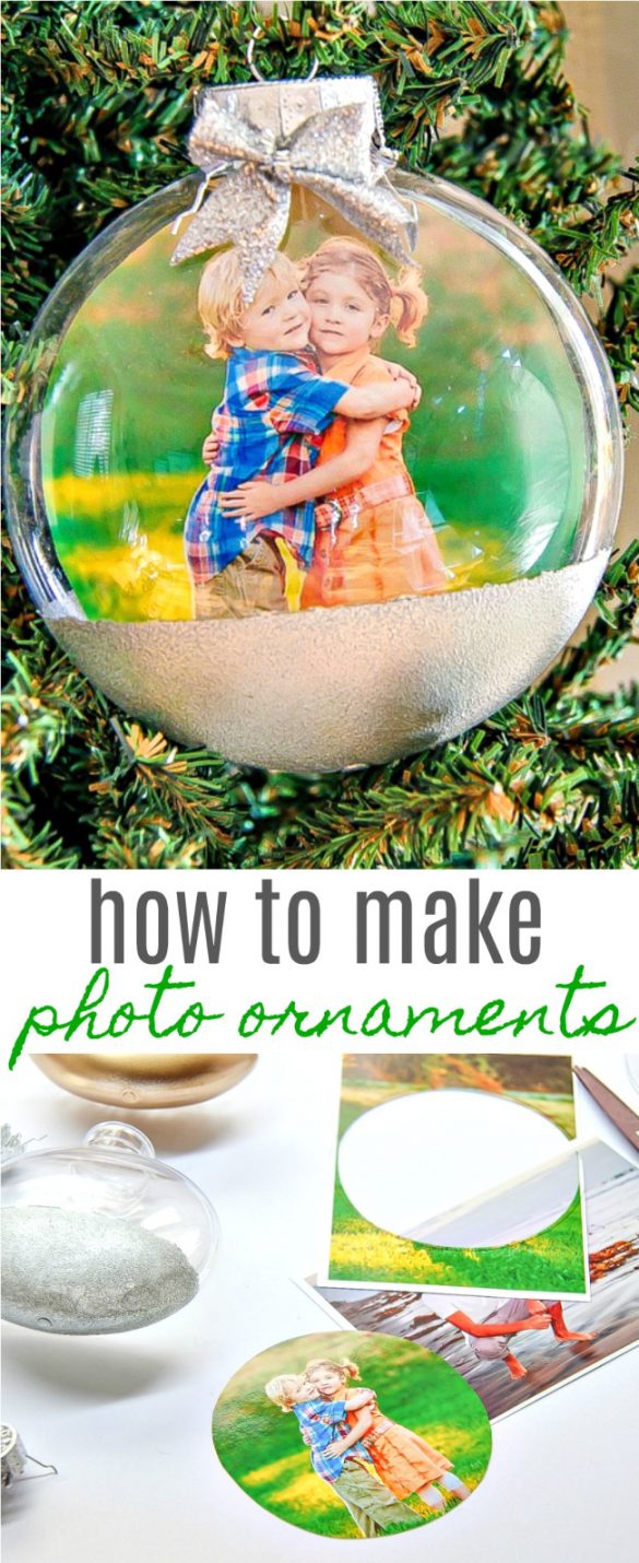 How to Make Picture Ornaments for Christmas | Tonya Staab