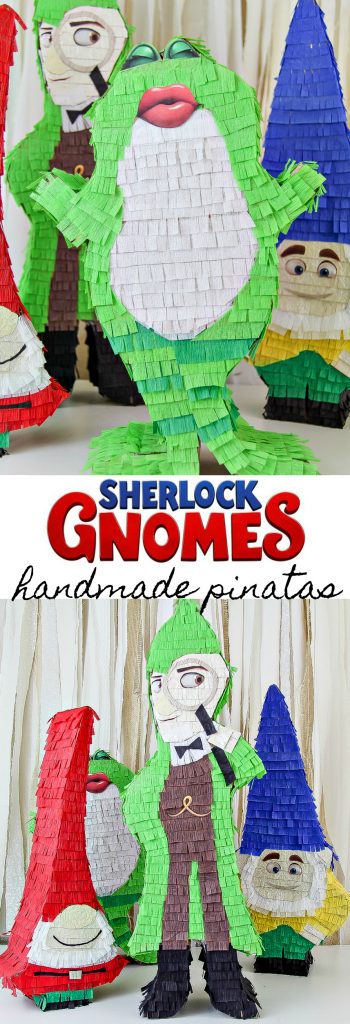 Celebrate Sherlock Gnomes with these Handmade Pinatas | Tonya Staab