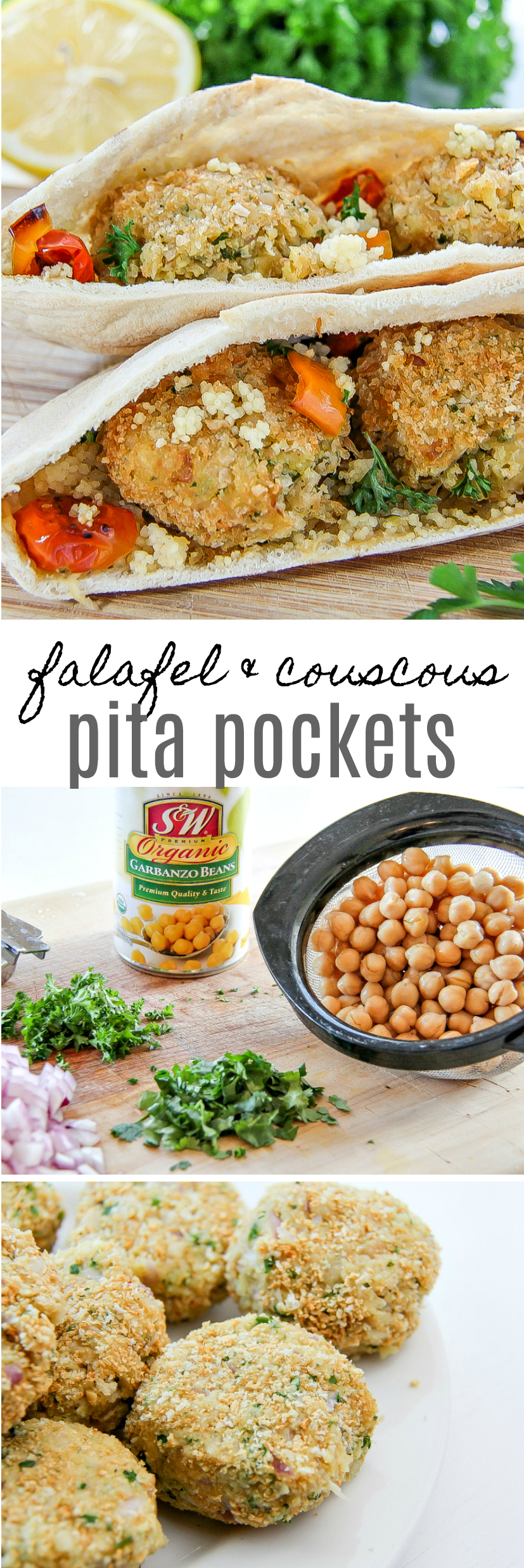 Falafel and Couscous Pita Pocket Recipe - Tonya Staab