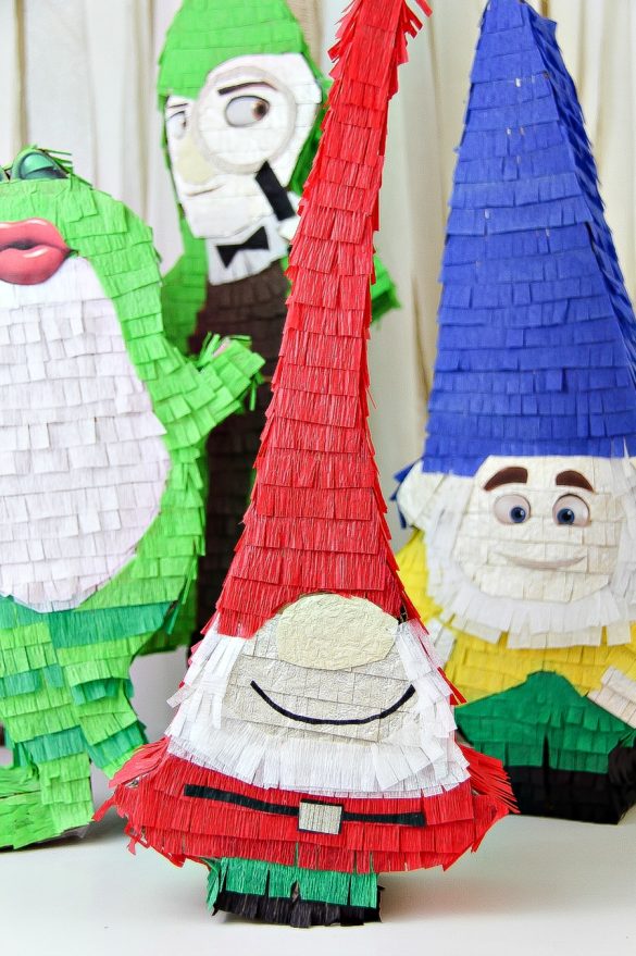 Celebrate Sherlock Gnomes with these Handmade Pinatas | Tonya Staab