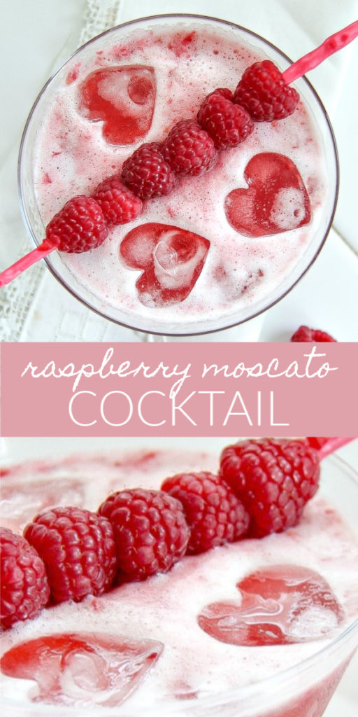 A Raspberry Moscato Cocktail for Valentine's Day | Tonya Staab