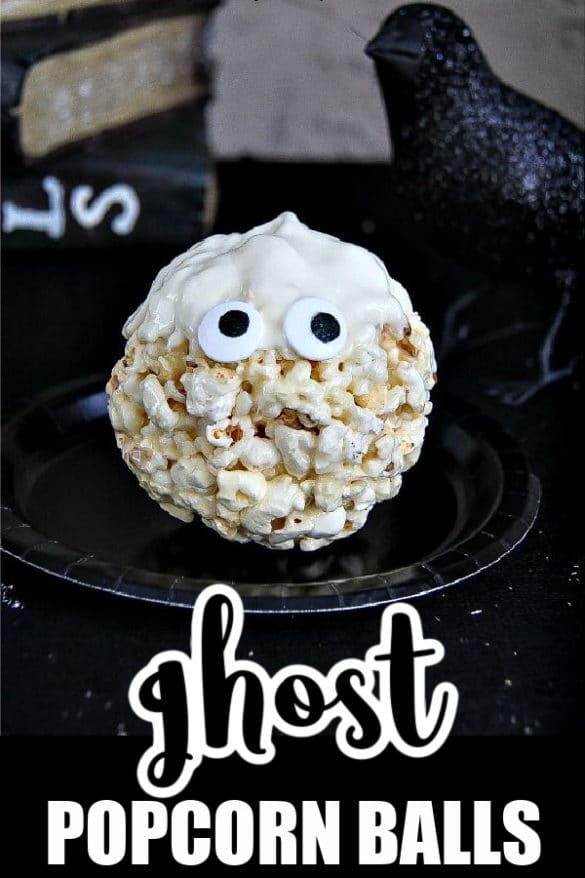 Make Halloween Popcorn Balls That Look Like Ghosts | Tonya Staab