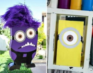 How to Make a Despicable Me Purple Evil Minion Piñata | Tonya Staab