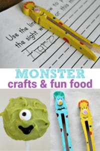 Crafts and Food Inspired by the Boogie Monster Book | Tonya Staab