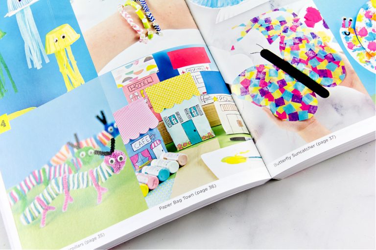 Christmas Town Brown Paper Bag Craft for Kids | Tonya Staab