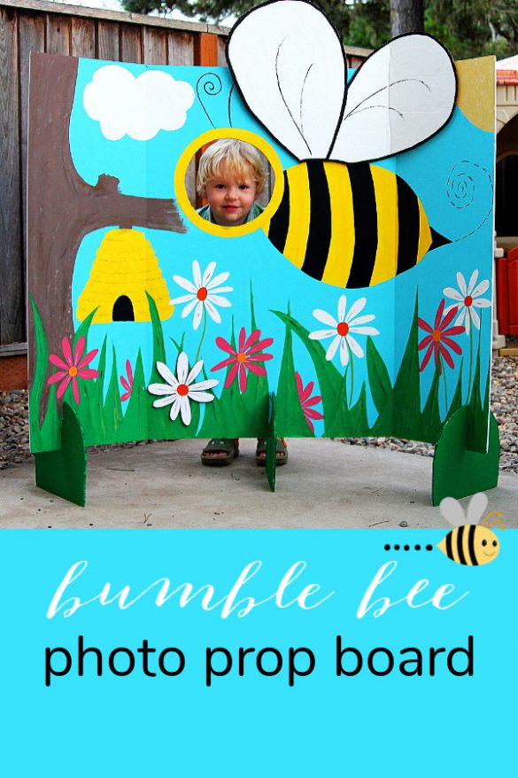 Bee Photo Booth Frame Craft for Kids | Tonya Staab