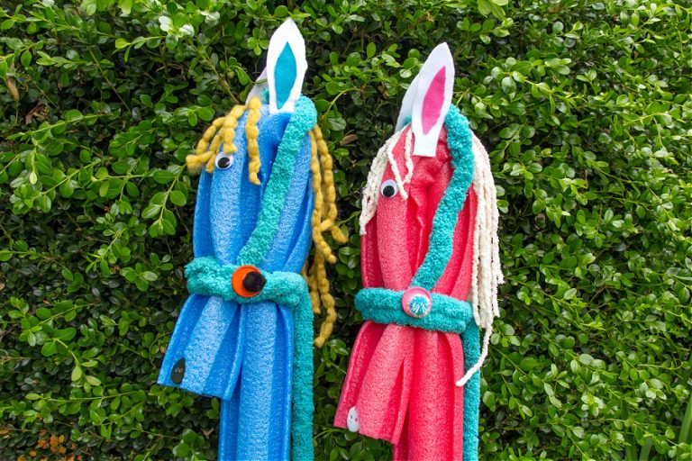 Easy 30-Minute Pool Noodle Horse Craft | Tonya Staab