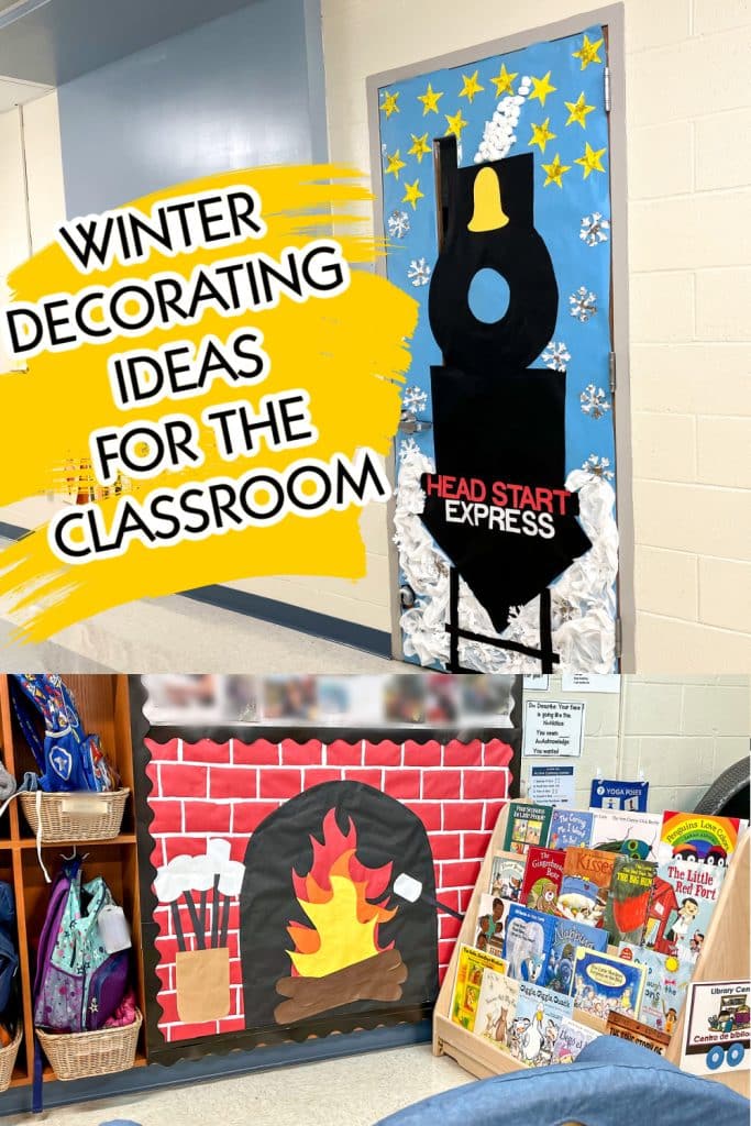 A Winter Classroom Door and Cozy Reading Corner | Tonya Staab