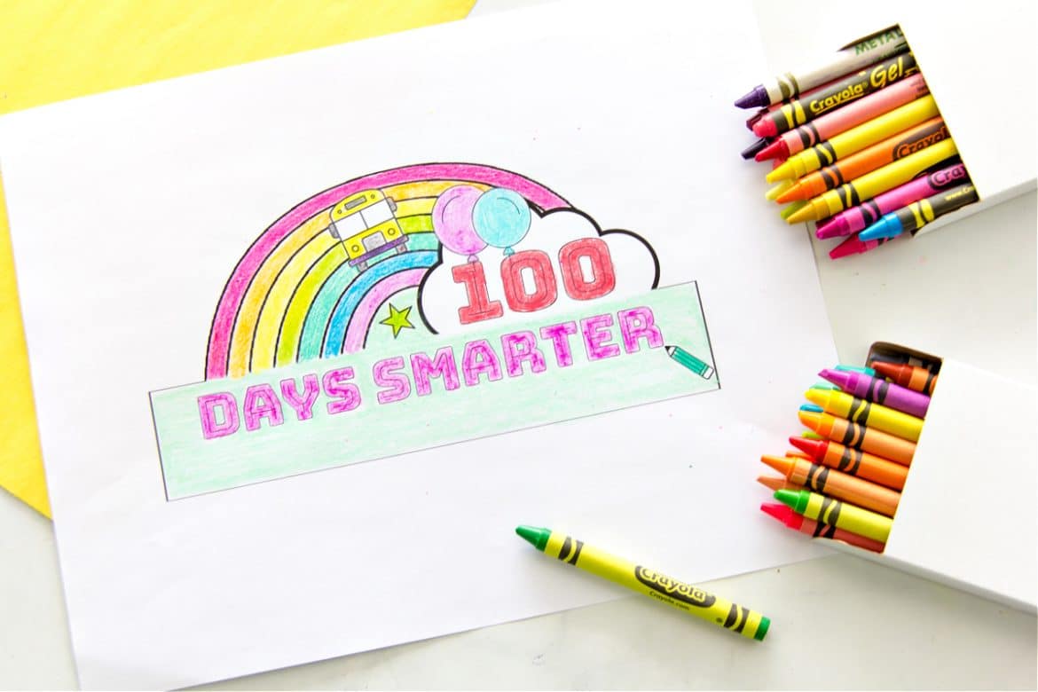 100th Day of School Printable Headband Craft | Tonya Staab